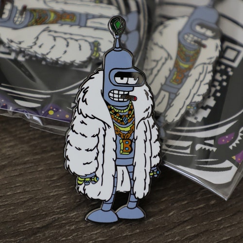 Rich Bender Pin Futurama Hard Enamel Pin Gift for Backpack Bag - Etsy