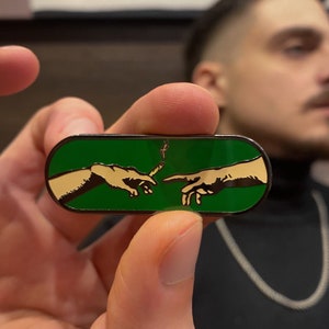 The Creation of Adam With a Blunt Hard Enamel Pin Gift - Etsy