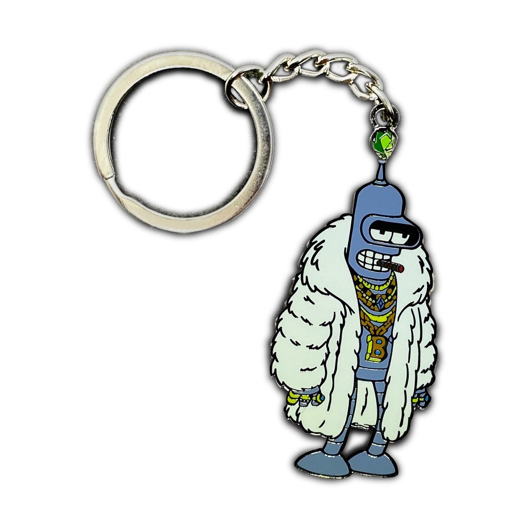 Rich Bender Keychain for Futurama Fans Gift for Keys Holder - Etsy