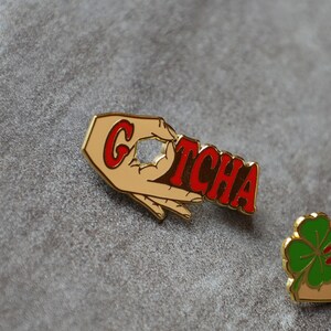 Gotcha Hand Circle Game Hard Enamel Pin Gift - Etsy