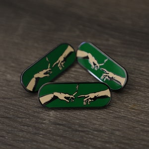 The Creation of Adam With a Blunt Hard Enamel Pin Gift - Etsy