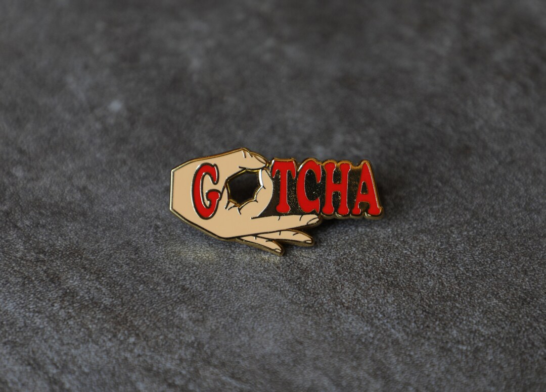 Gotcha Hand Circle Game Hard Enamel Pin Gift - Etsy
