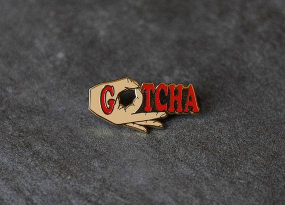 Gotcha Hand Circle Game Hard Enamel Pin Gift - Etsy