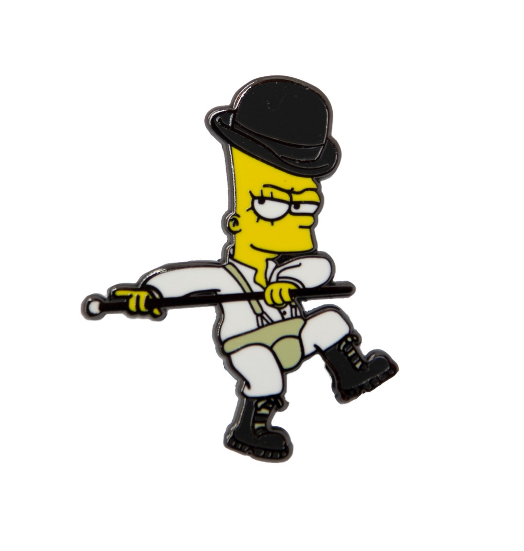 Bart Clockwork Orange the Simpsons Fans Hard Enamel Pin Gift - Etsy