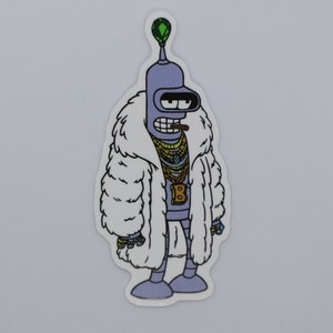 Rich Bender Futurama Sticker - Etsy