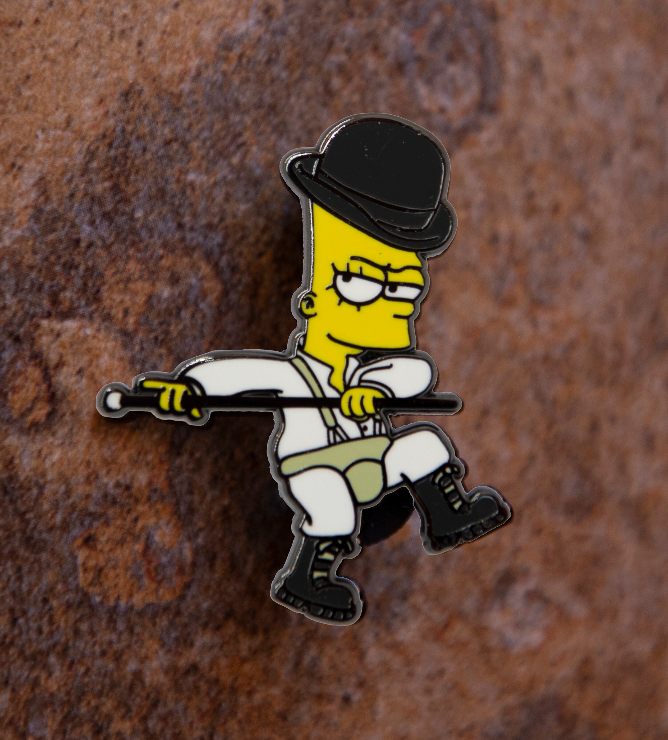 Bart Clockwork Orange the Simpsons Fans Hard Enamel Pin Gift | Etsy