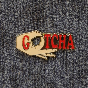 Gotcha Hand Circle Game Hard Enamel Pin Gift - Etsy