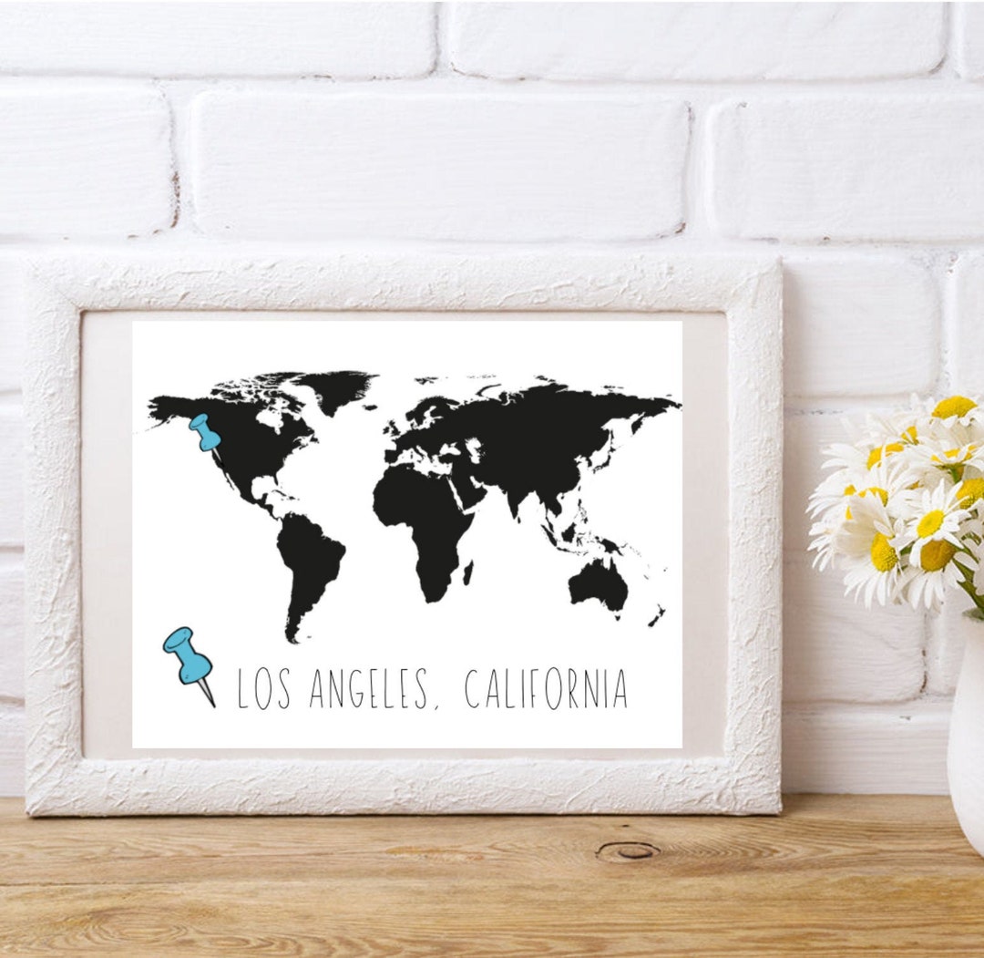 Custom Travel Map, Personalized Gifts Couple, Couple Map, Home Sweet ...