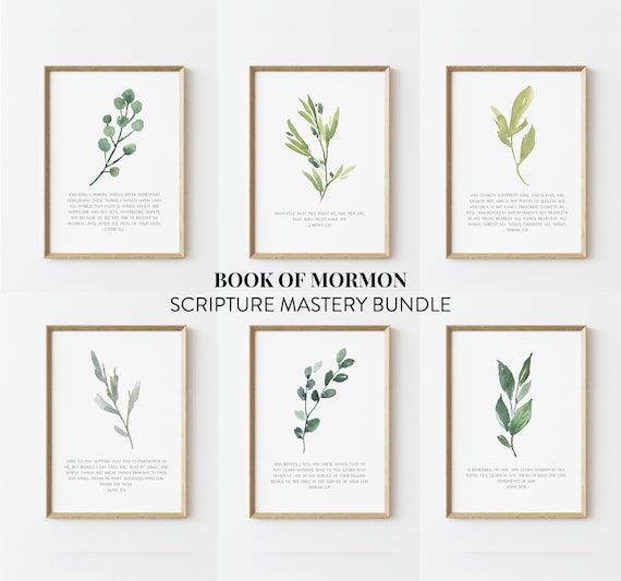Scripture Mastery Bundle Book of Mormon digital Download | Etsy