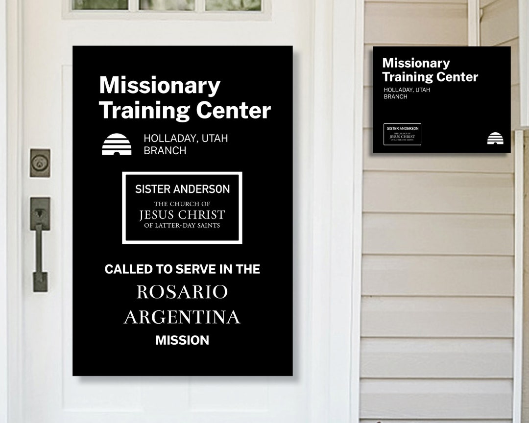 Custom at Home MTC Poster Bundle LDS Missionary 24x36 and 8.5x11 Signs ...