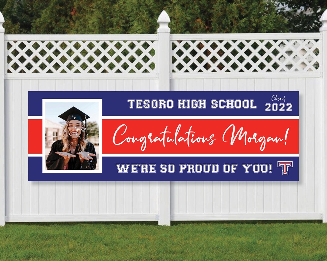 Custom Graduation Vinyl Banner: High School or College - Etsy