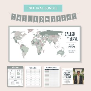 LDS Missionary Calling Party Pack | 4 Color Options: Pastel, Navy Blue ...