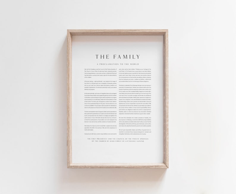 LDS Proclamation Bundle: Family, Living Christ, Restoration, Articles ...
