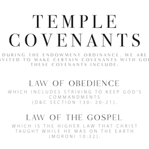 LDS Temple Covenants Art Print: Missionary Gift (digital Download) - Etsy
