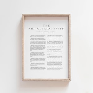 Physical Print LDS Proclamation Bundle | Premium Matte Poster | Living ...