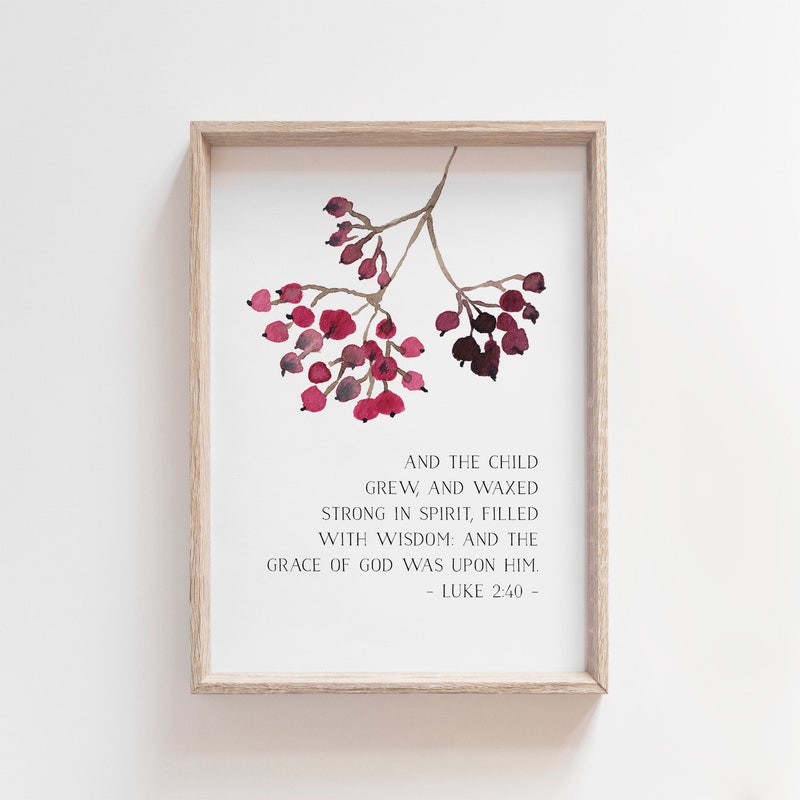 Luke 2 40 - Etsy