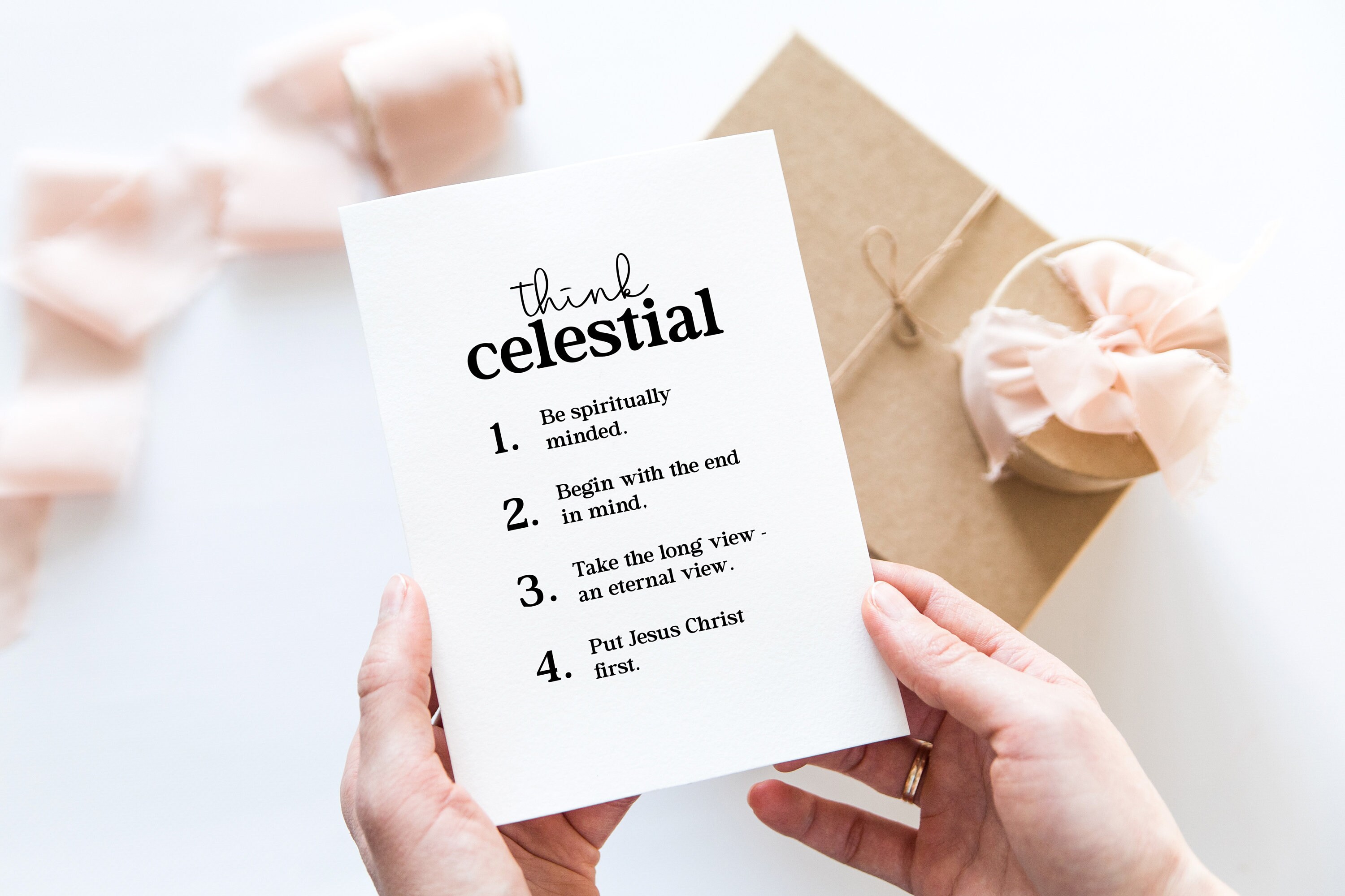 LDS "think Celestial" Quote Art Print (digital Download) - Etsy