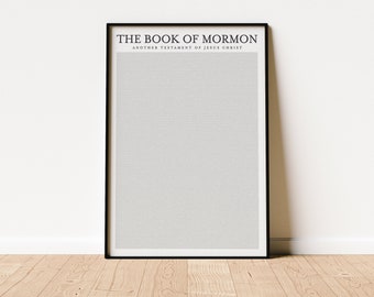 Book of Mormon Gift | Etsy