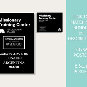 Custom at Home MTC Poster | LDS Missionary | 8.5"x11" Sign | Corjl ...