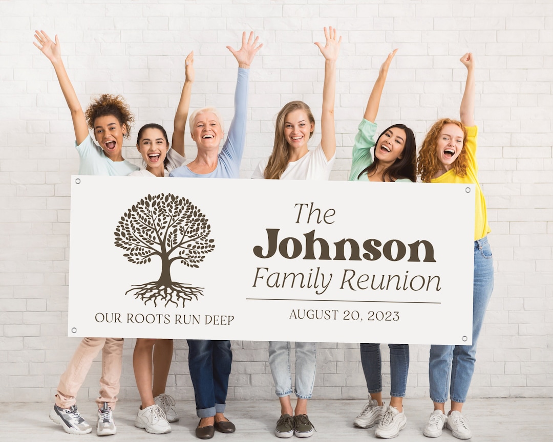 Custom Family Reunion Banner | Family Gathering Poster | Different Size ...