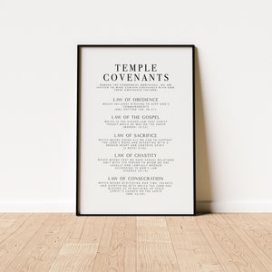 LDS Temple Covenants Art Print: Missionary Gift (digital Download) - Etsy