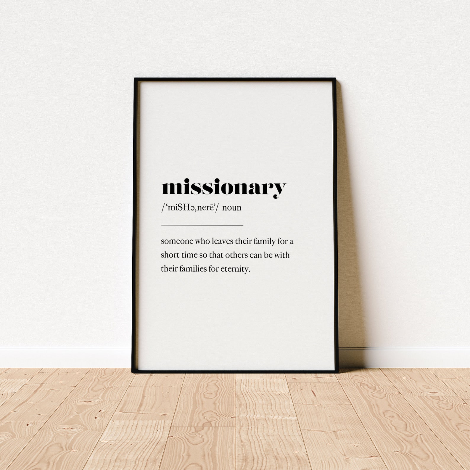 Missionary Definition Print LDS Missionary Poster LDS - Etsy