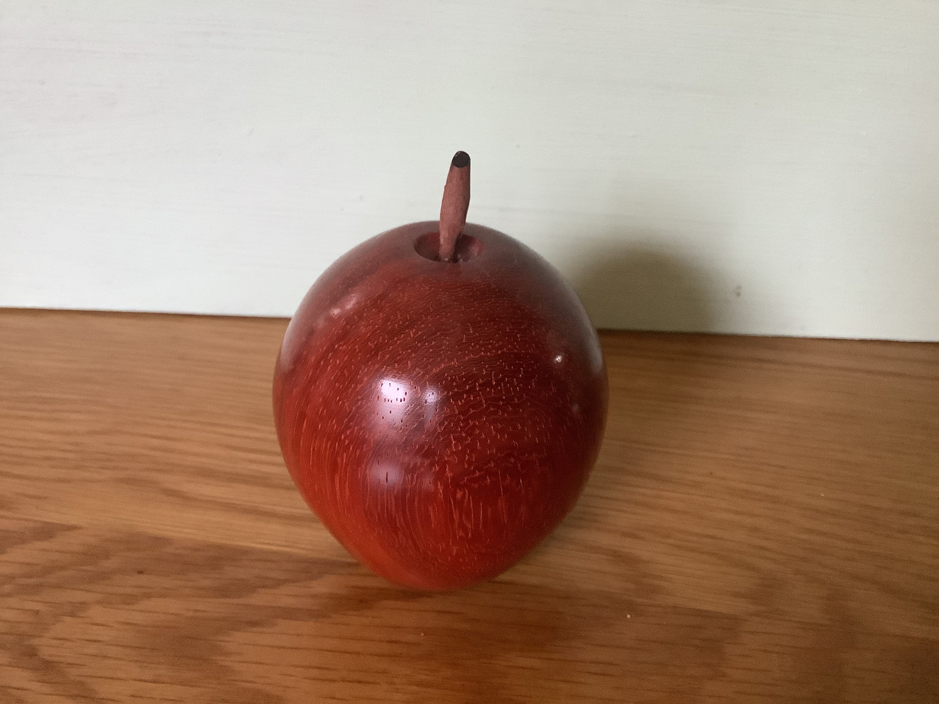 Hand Turned Wooden Apple - Etsy