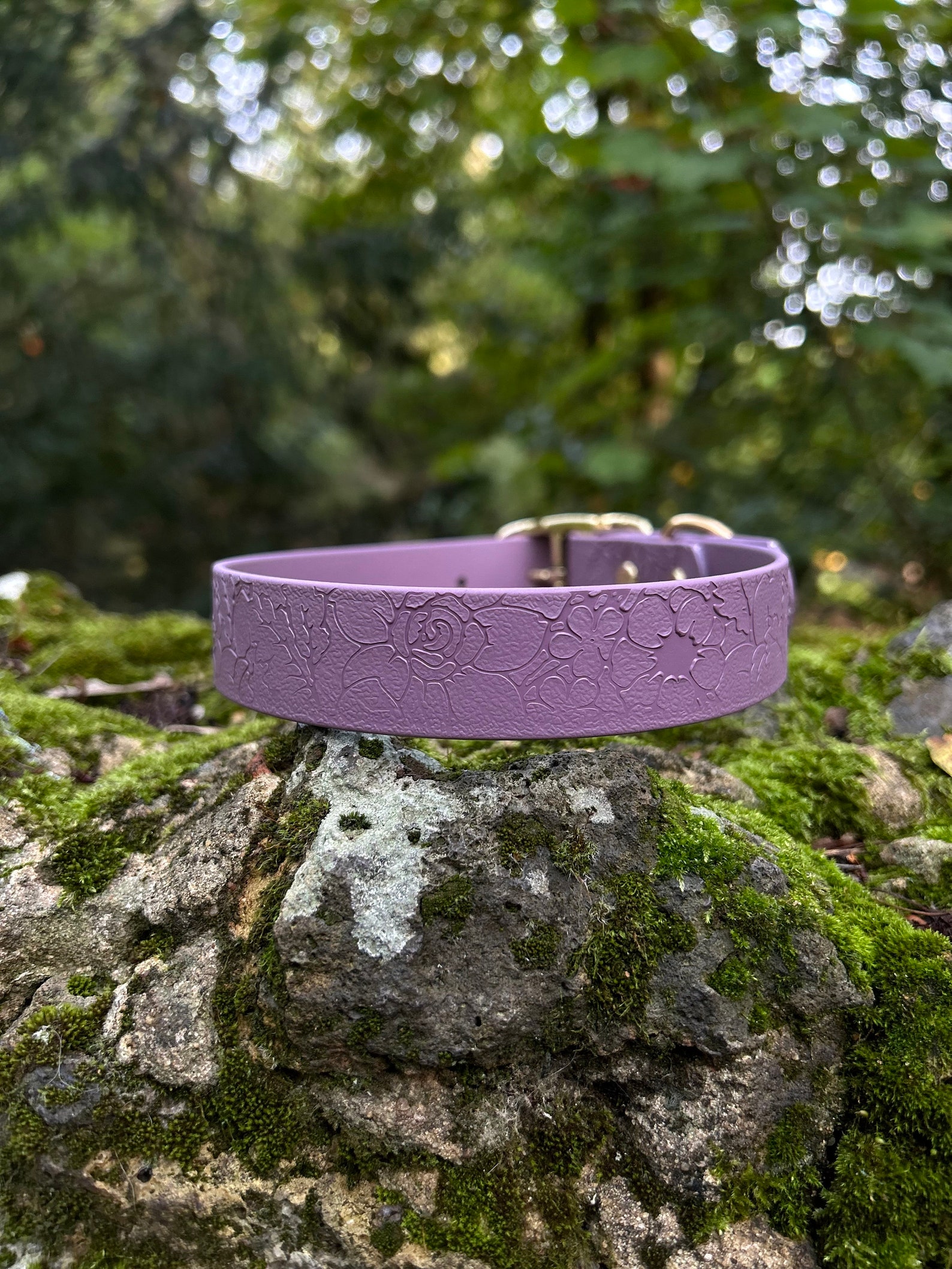 Mallow Waterproof Dog Collar | Personalised Biothane | Custom Print ...