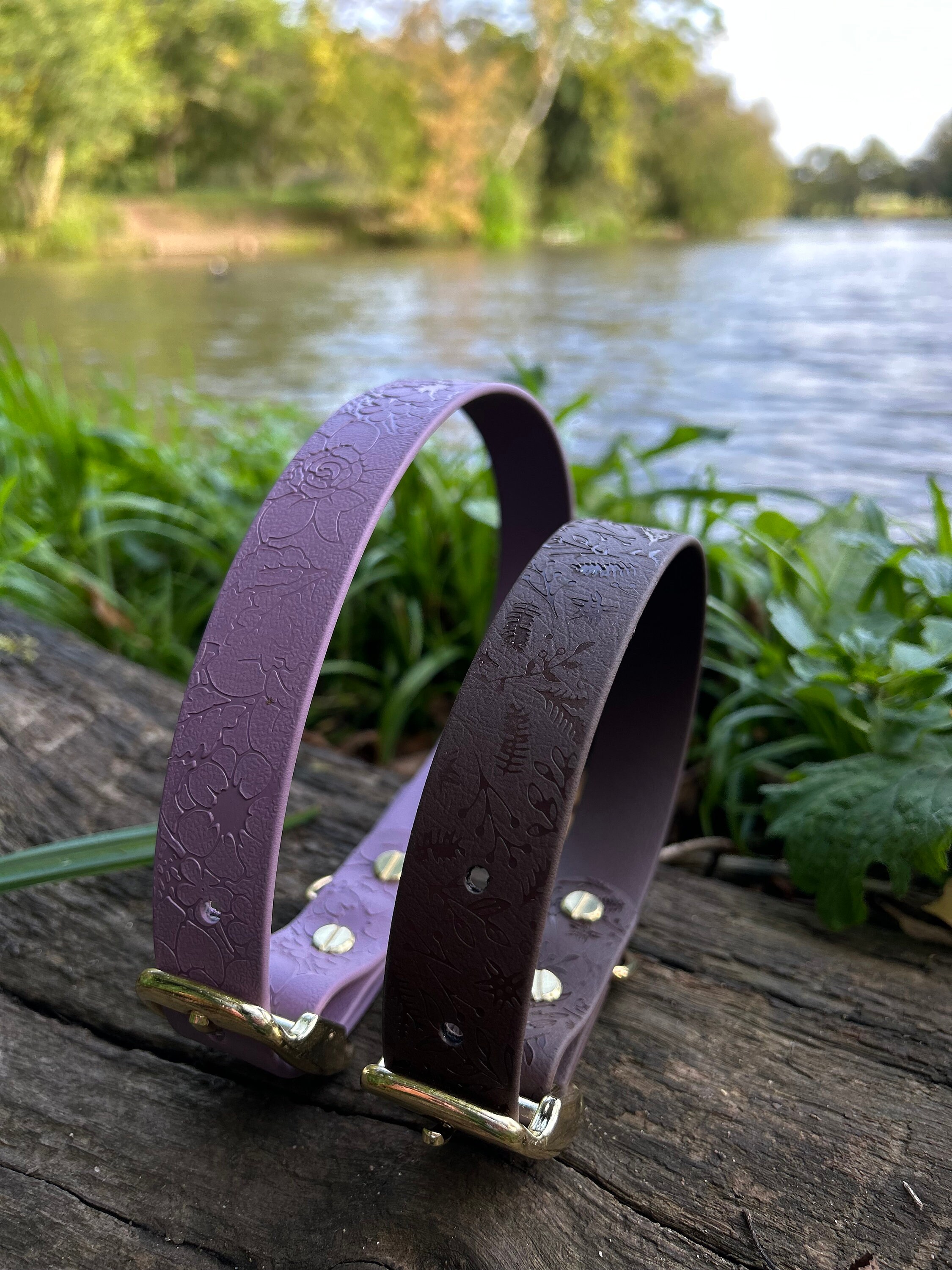 Mallow Waterproof Dog Collar | Personalised Biothane | Custom Print ...