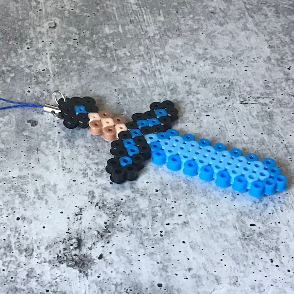 Perler Beads Keychain - Etsy