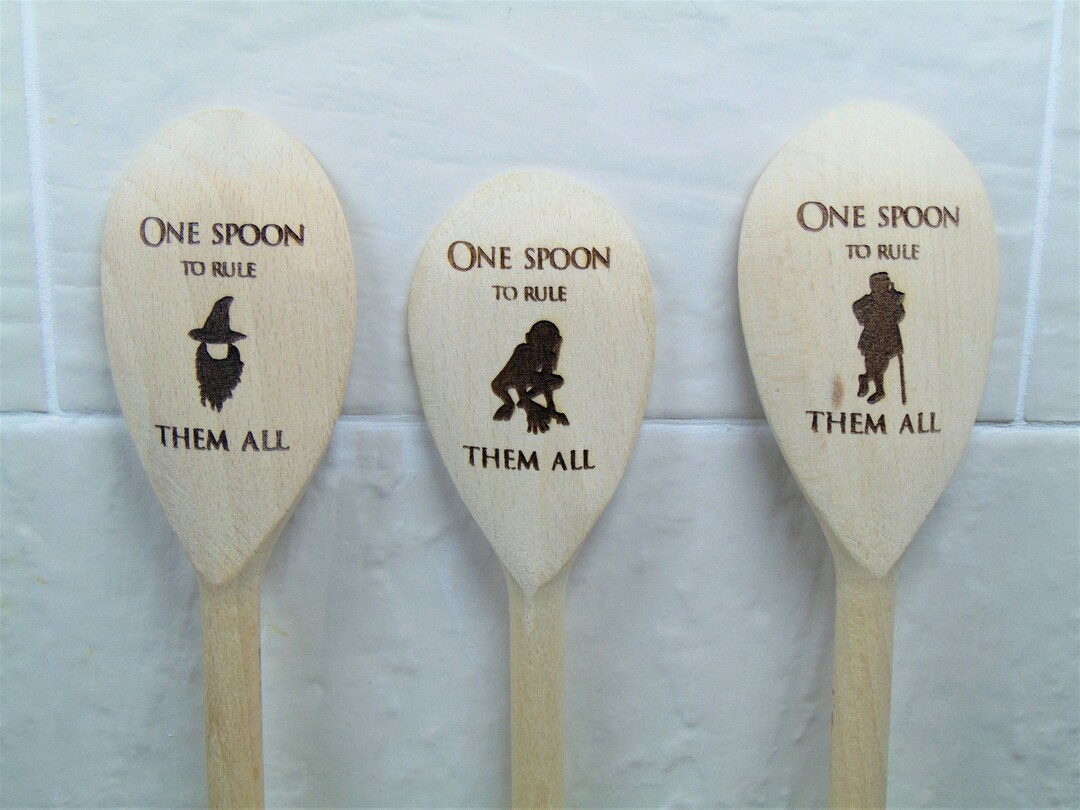 Funny One Spoon to Rule Them All Meme Wooden Joke Spoon Gift, 10 Inches ...