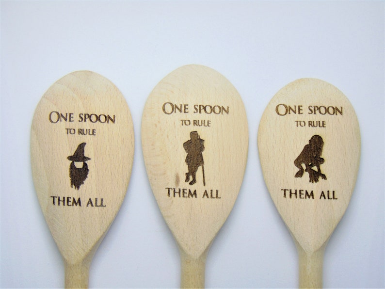 Funny One Spoon to Rule Them All Meme Wooden Joke Spoon Gift, 10 Inches ...