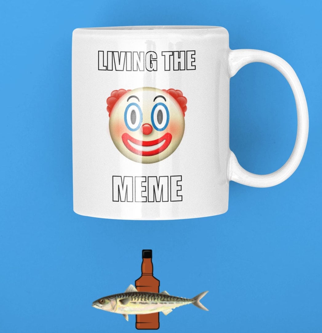 Clown World Mug With Clown Emoji NPC and Wojak Memes Fight - Etsy UK