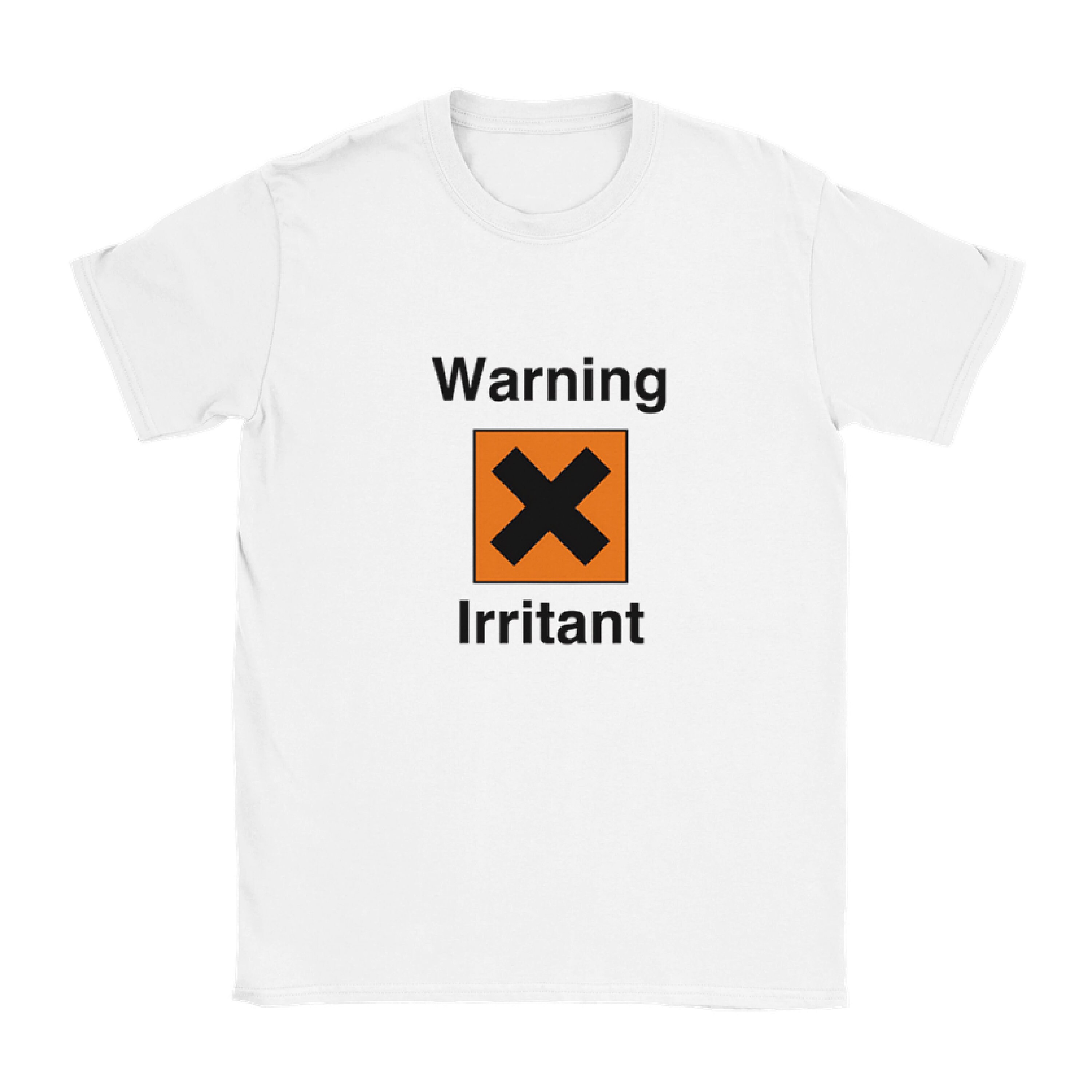 Funny Irritant Warning T-shirt, Danger Sign Shirt, Joke Tee Gift for ...
