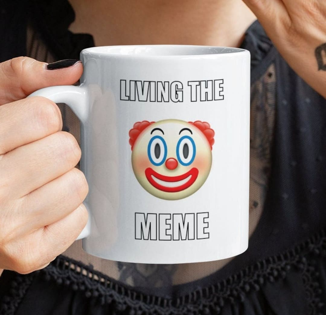 Clown World Mug With Clown Emoji NPC and Wojak Memes Fight - Etsy