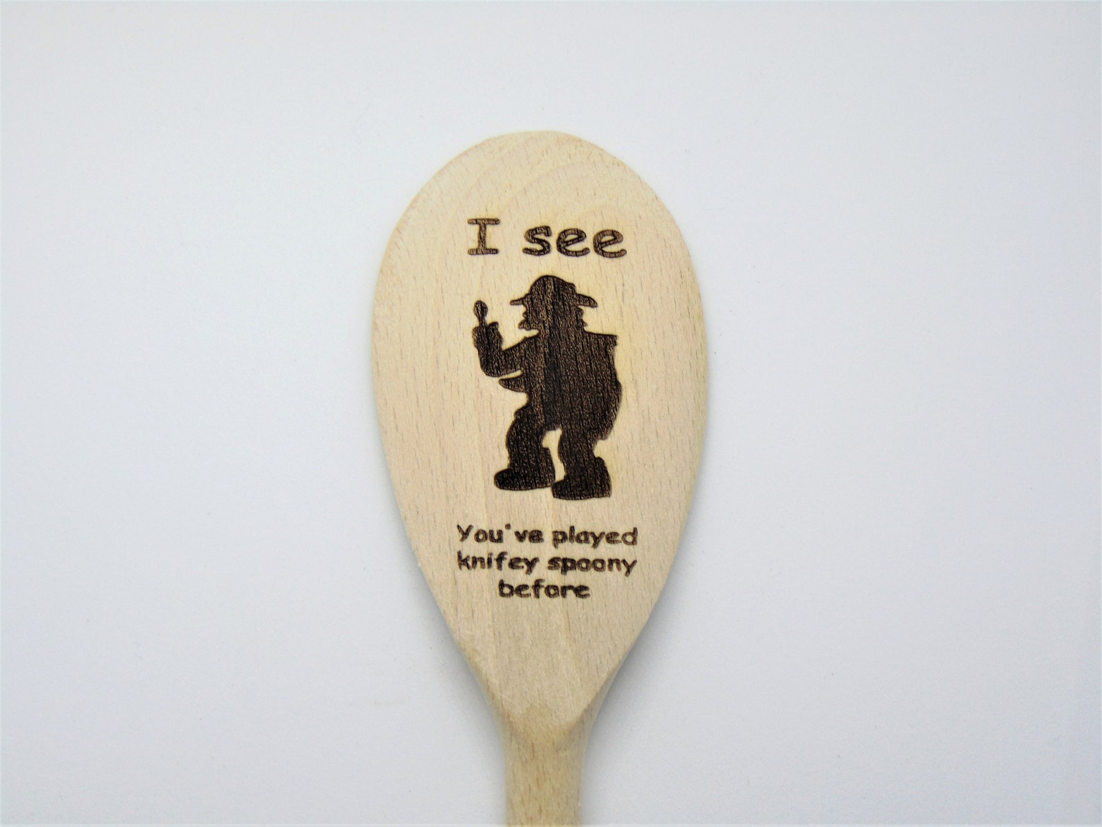Funny Knifey Spoony Meme Engraved Wooden Joke Spoon Gift, 10 Inches - Etsy