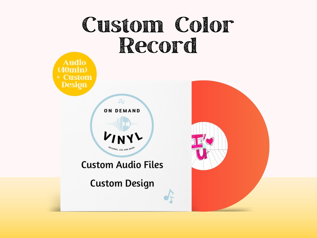 Custom 12 Color Vinyl Record Mixtape, Compilation for Record Player, LP ...