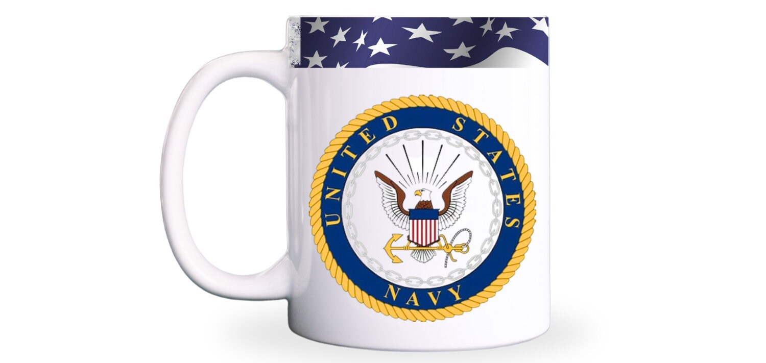 United States Navy Military Mug for Coffee or Tea 15oz No Peel - Etsy