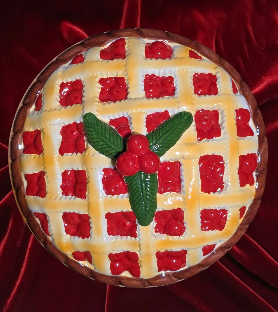 Vintage Cherry Pie Dish (cooks Club Brand) - Etsy