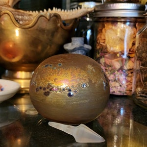 1978 Zweifel "oil Slick" Art Glass Paperweight - Etsy