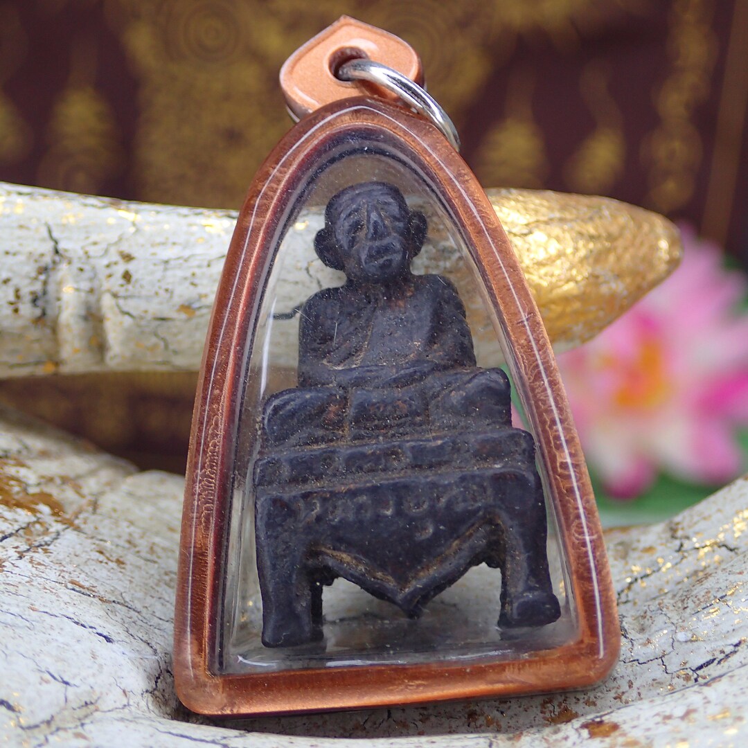 LP Tim Monk Statue / Pu Tim Pendant / Charm Buddhism Talisman / Small ...