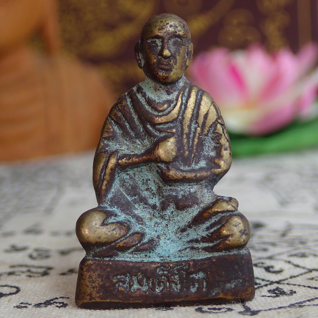 LP Toh Monk Statue / Holy Thai Amulet Rare Collectible Buddhism ...