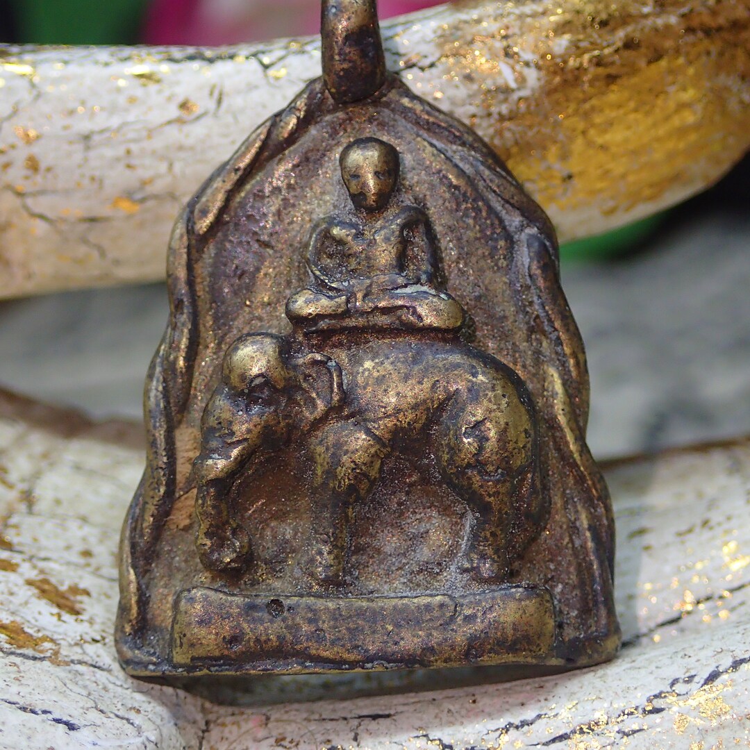 LP Ngern Monk Amulet / Small Buddha Talisman / Buddhism / Rare ...