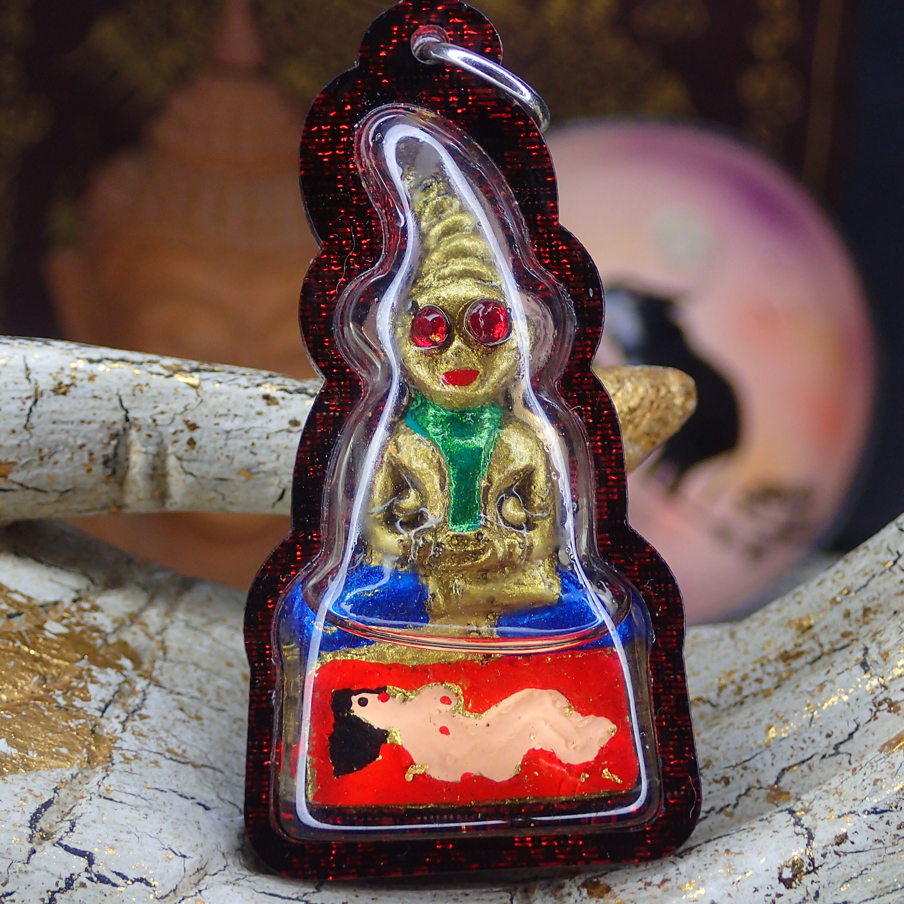 Ngang Amulet / Phra Ngang Red Eyes / Holy Thai Amulet Charm Buddhism ...