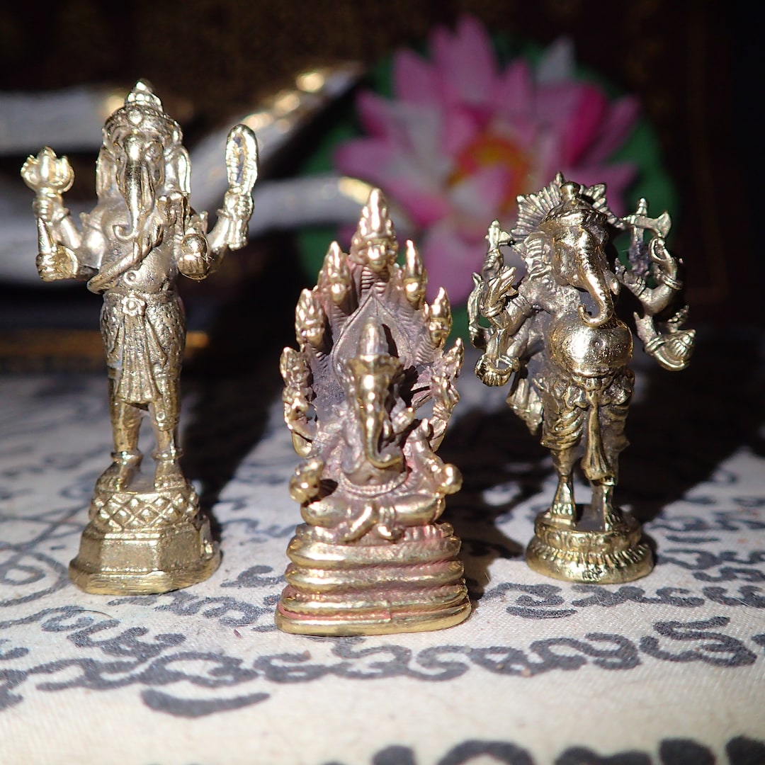 Lord Ganesha Statue / Thai Amulet / Hindu Deity Talisman / Elephant ...