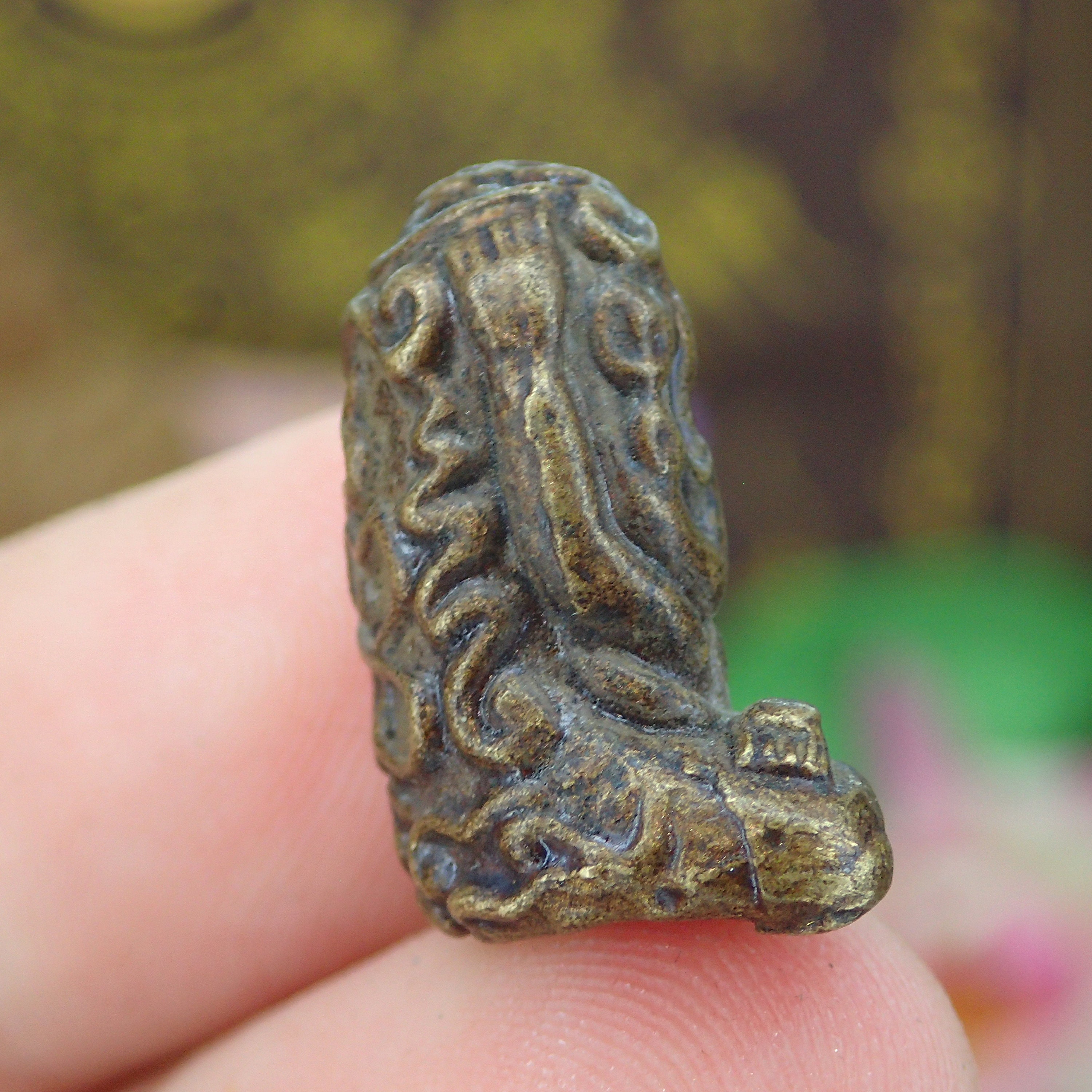 Small Buddha Statue / Phra Pidta Amulet / Pitta Monk Buddhism Talisman ...