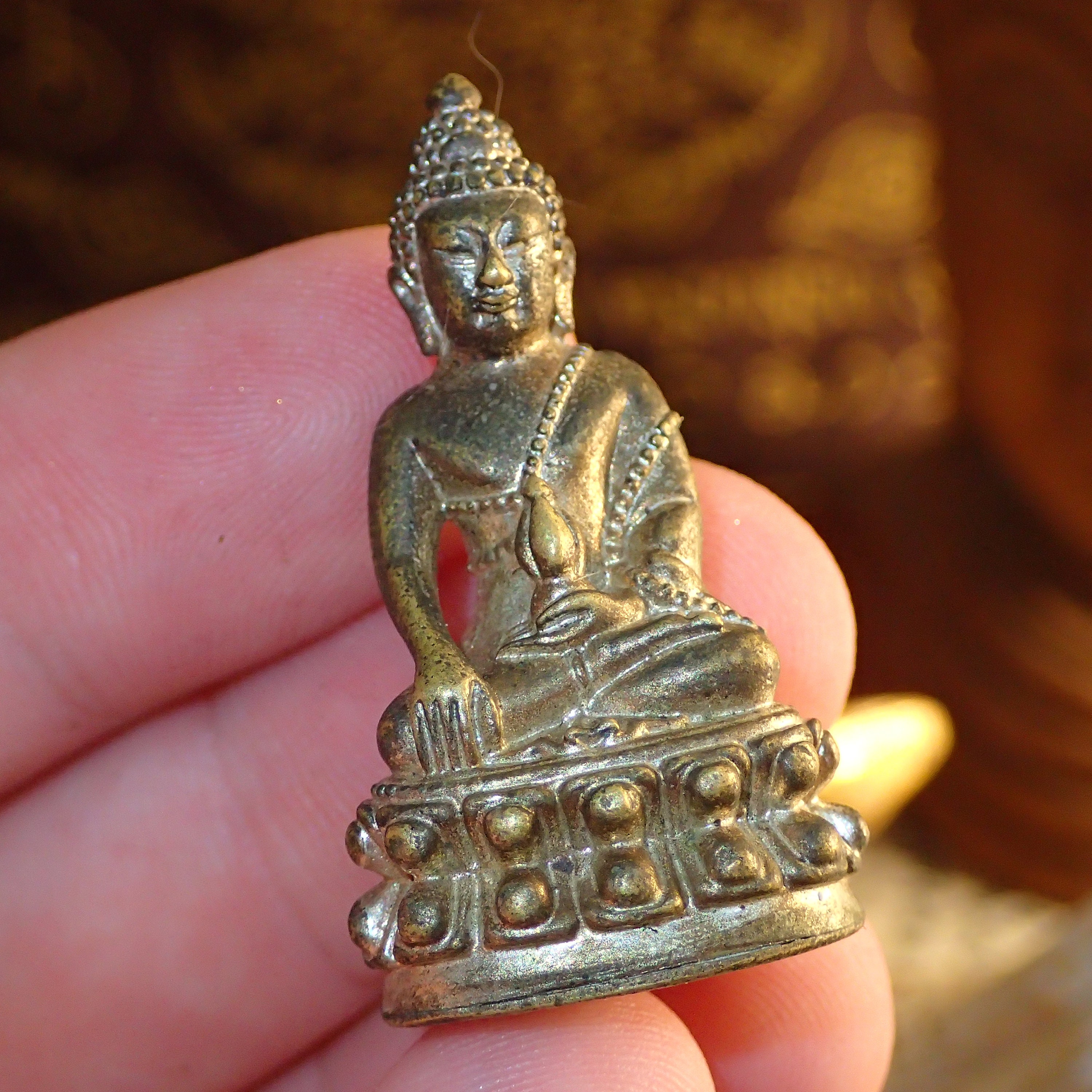 Phra Kring / Holy Thai Amulet / Rare Vintage Buddhism Talisman Temple ...
