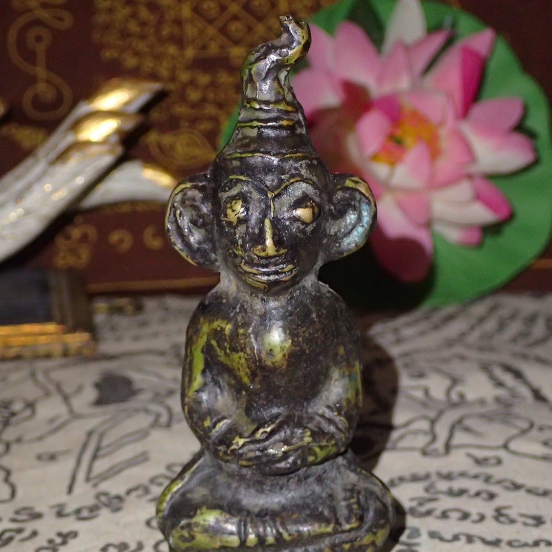 Phra Ngang / Brass Statue / Small Buddha Talisman / Phra Ngang Charm ...
