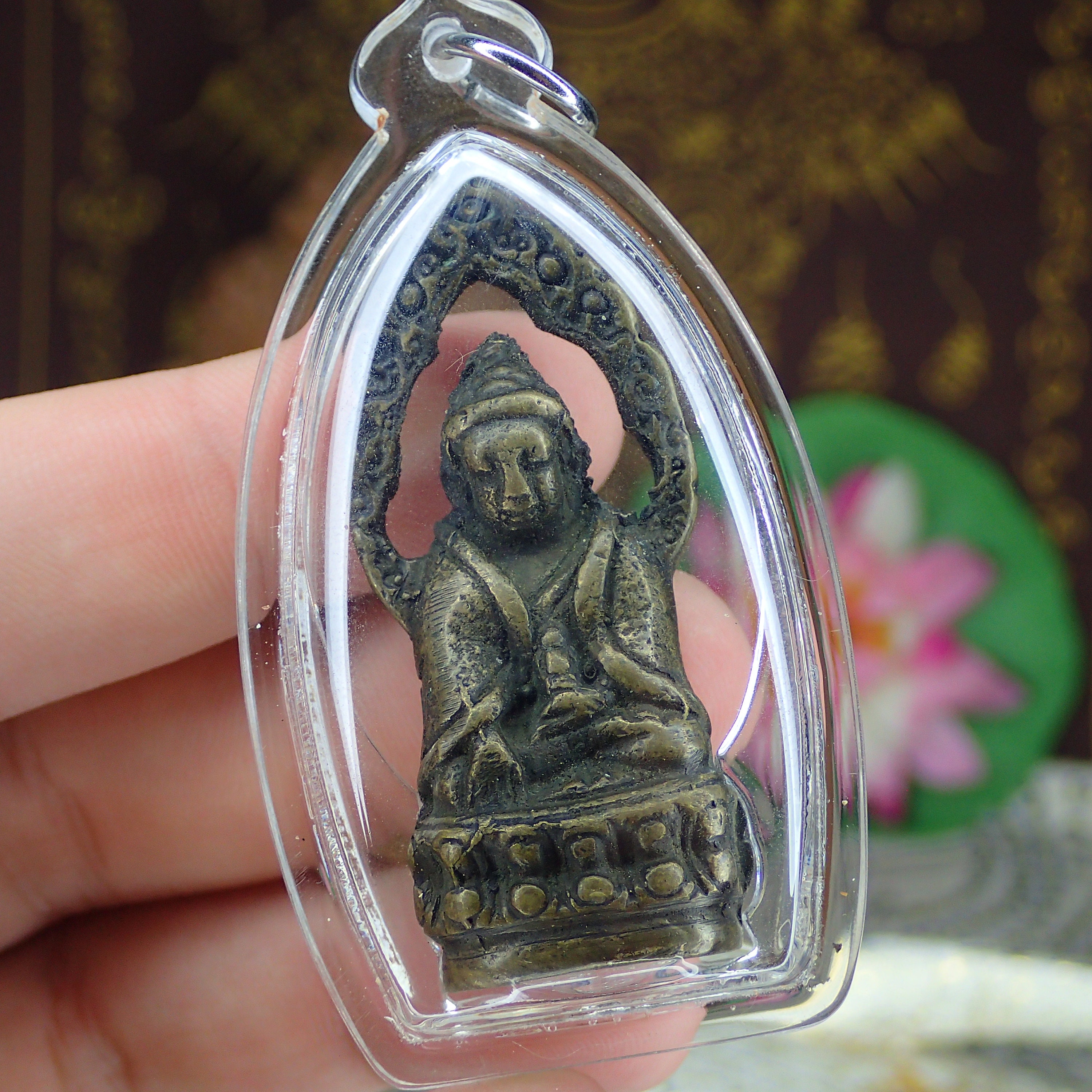 Phra Kring Amulet / Rare Collectible Talisman / Small Buddha Amulet ...