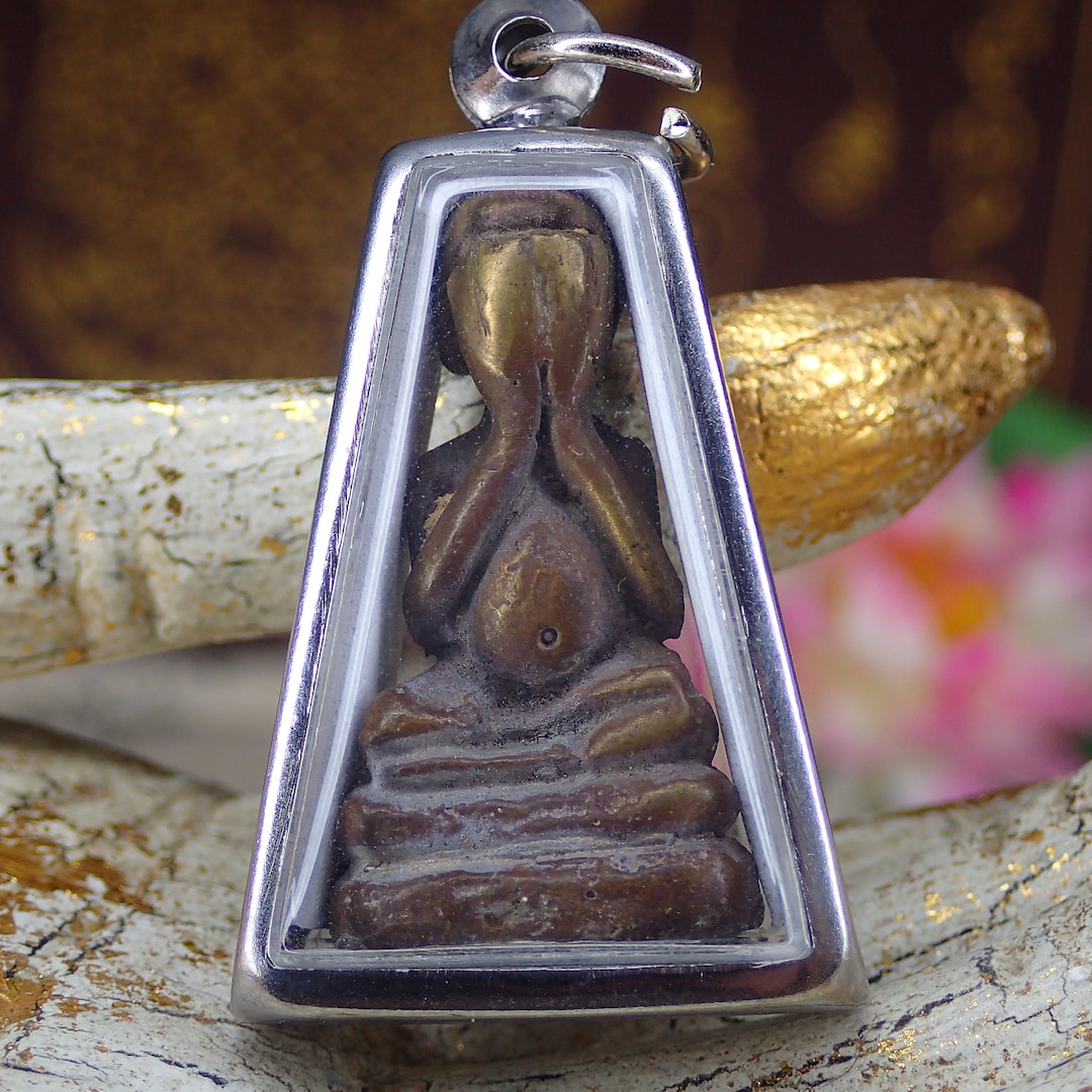 Pidta Amulet /holy Buddhism Talisman / Phra Pitta Monk / Rare ...